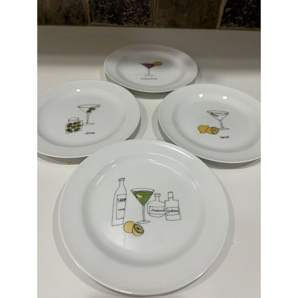 Signature | Dining | Martini By Ursula Dodge Setof 4 Porcelain Hors ...